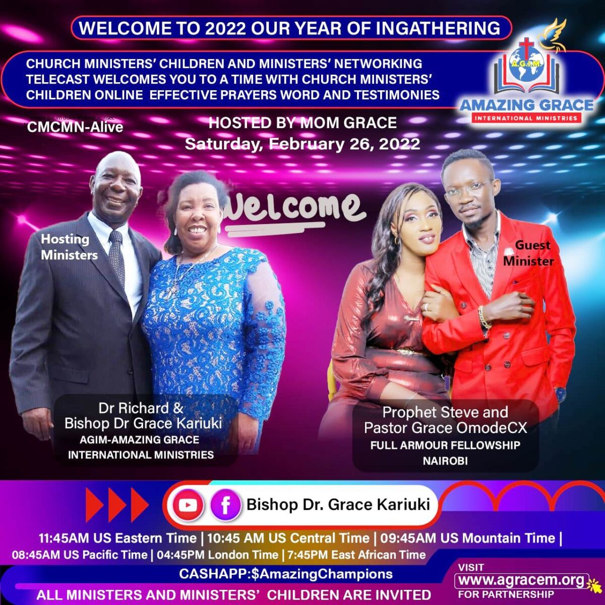 Weekly Telecast on 26th February 2022 : Guests – Prophet Steve na ...
